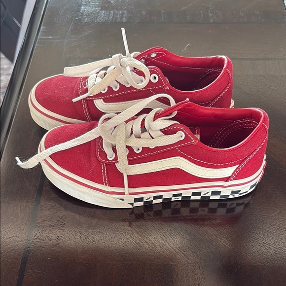Vans | Shoes | Vans Youth Red And White Old Skool Sneakers | Poshmark